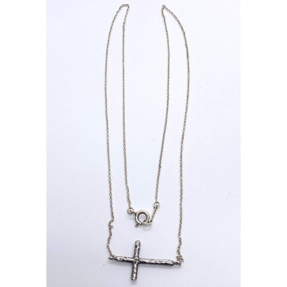 Tiffany & Co. | Jewelry | Tiffany Co Sterling Silver Paloma Picasso Hammered Sideways Cross ...